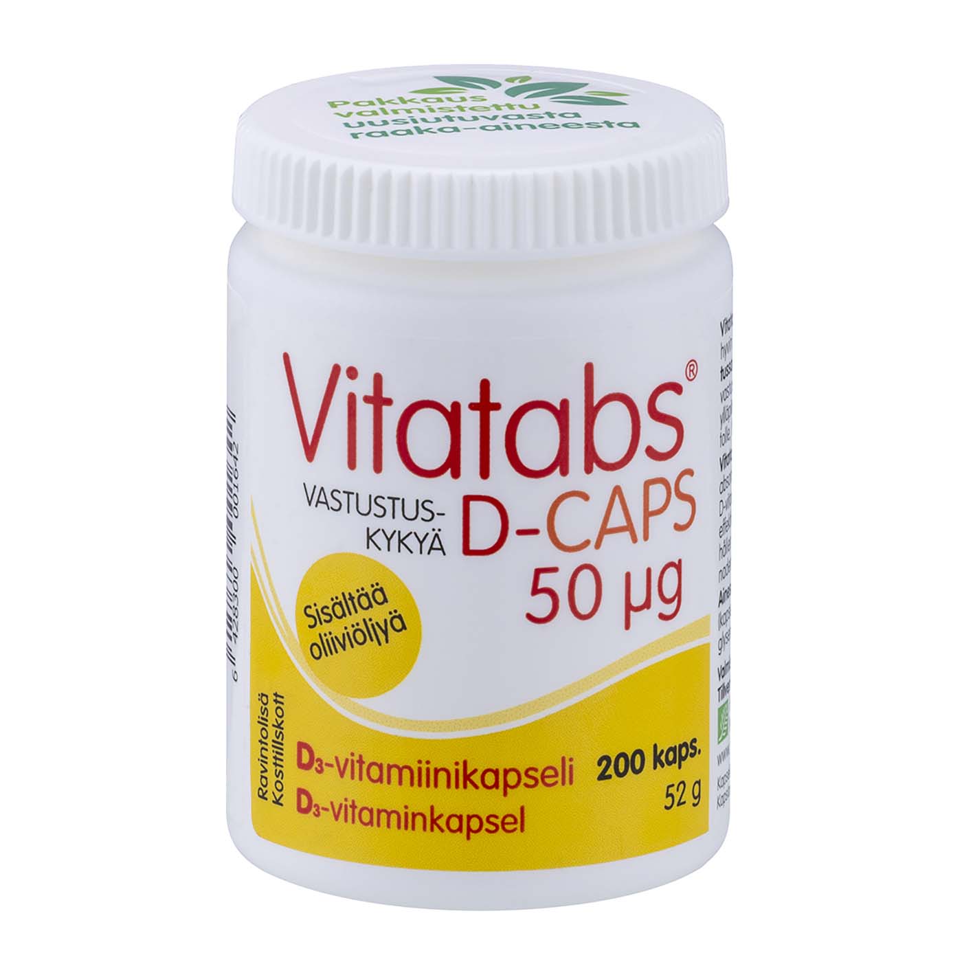 Vitatabs® D-Caps 50 µg, 200 caps. – Nordic Immunity Supplements
