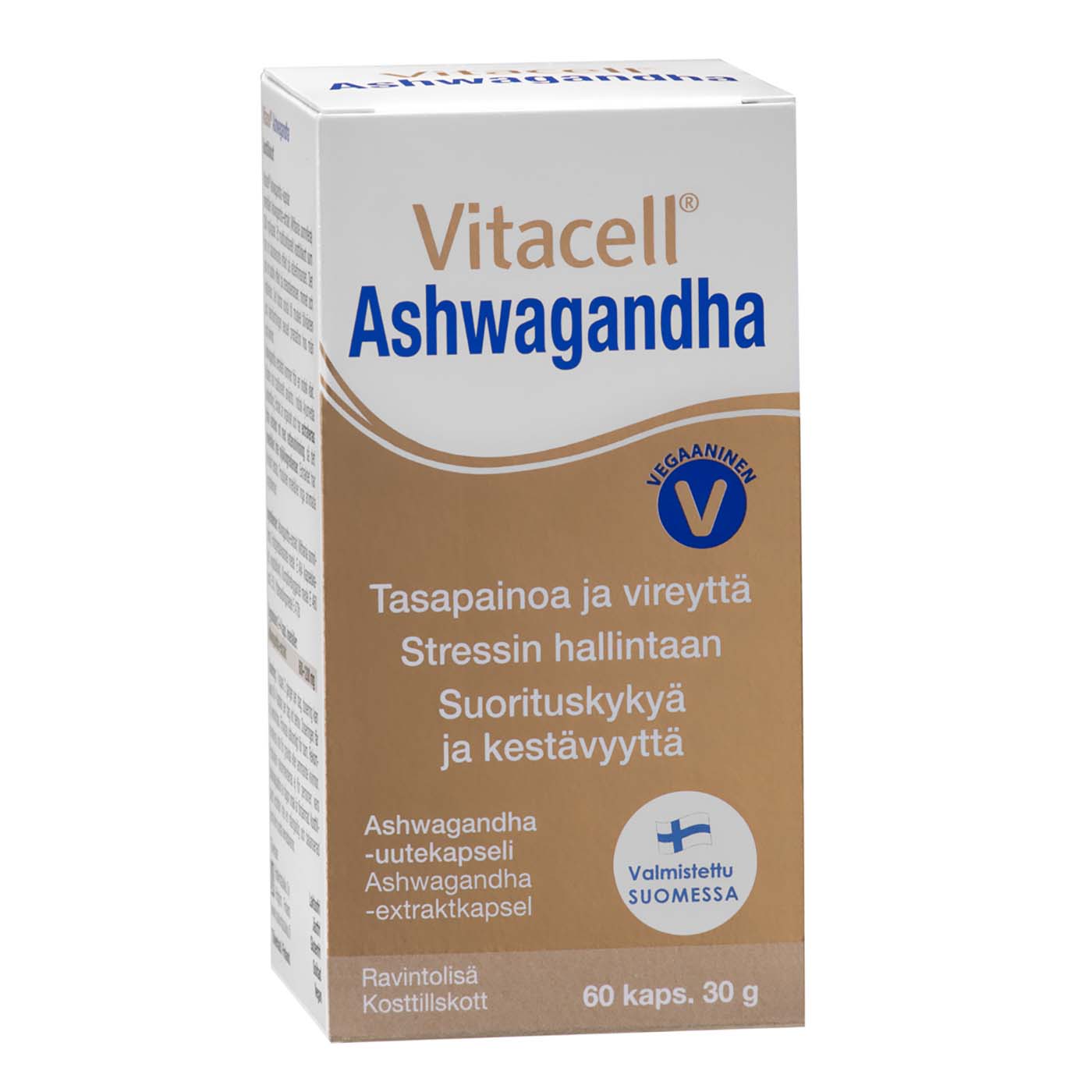 Vitacell Ashwagandha, 60 caps. – Nordic Immunity Supplements