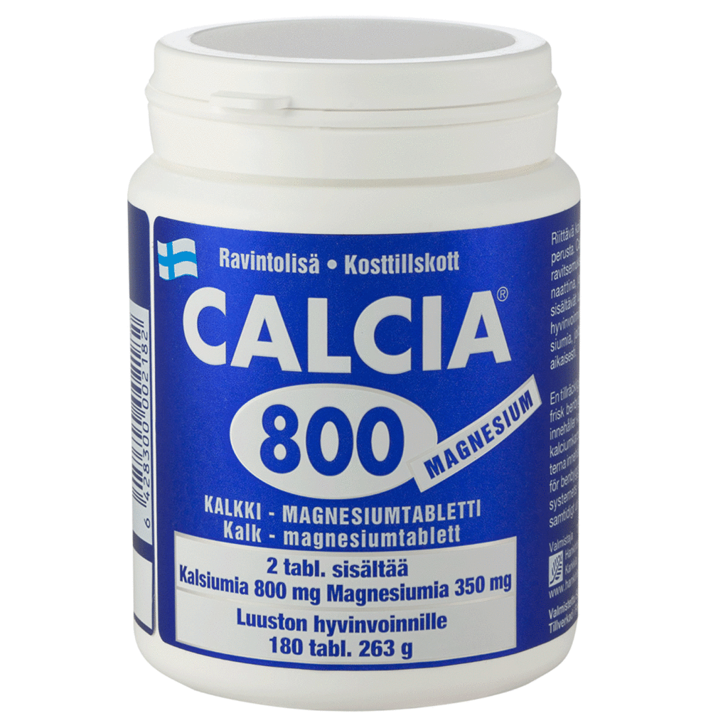 Calcia® 800 Magnesium, 180 tabl. – Nordic Immunity Supplements