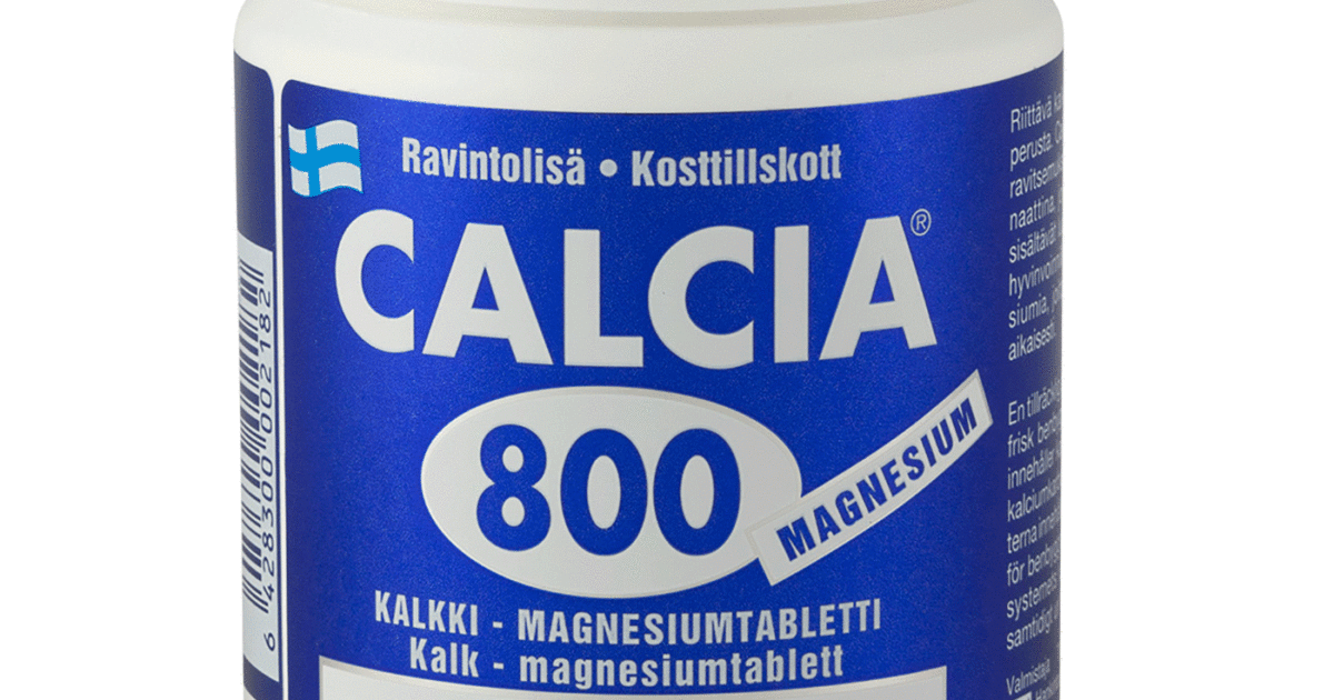 Calcia® 800 Magnesium, 180 tabl. – Nordic Immunity Supplements