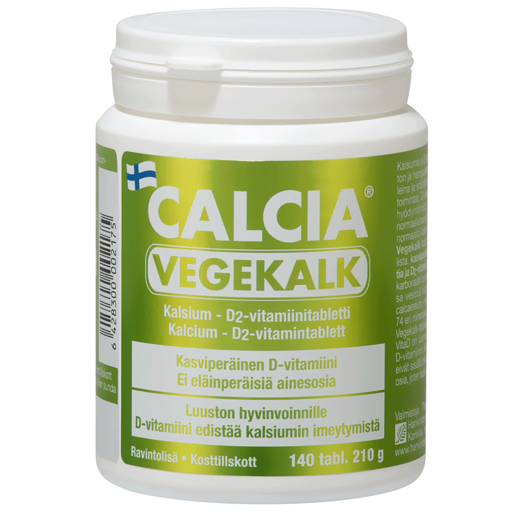 Calcia Vegekalk®, 140 tabl. – Nordic Immunity Supplements
