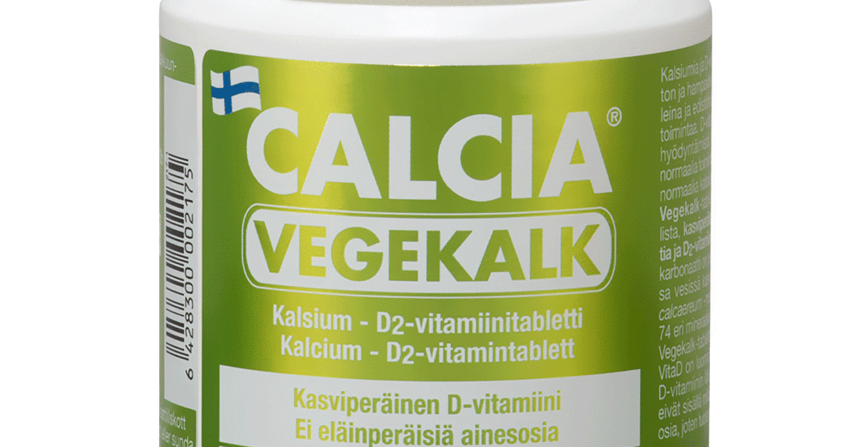 Calcia Vegekalk®, 140 tabl. – Nordic Immunity Supplements