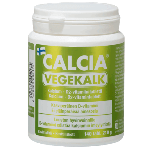 Calcia Vegekalk®, 140 tabl. – Nordic Immunity Supplements