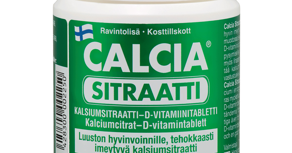 Calcia® Sitraatti, 160 tabl. – Nordic Immunity Supplements