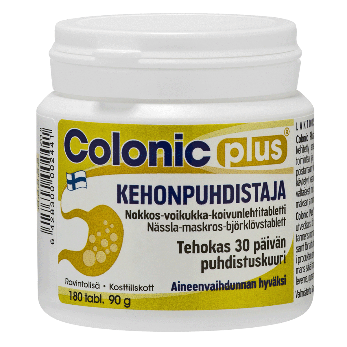 Colonic Plus Body Cleanser, 180 tabl. – Nordic Immunity Supplements