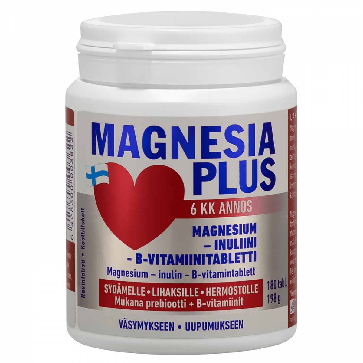 Magnesia Plus complex, 180 tabl. – Nordic Immunity Supplements