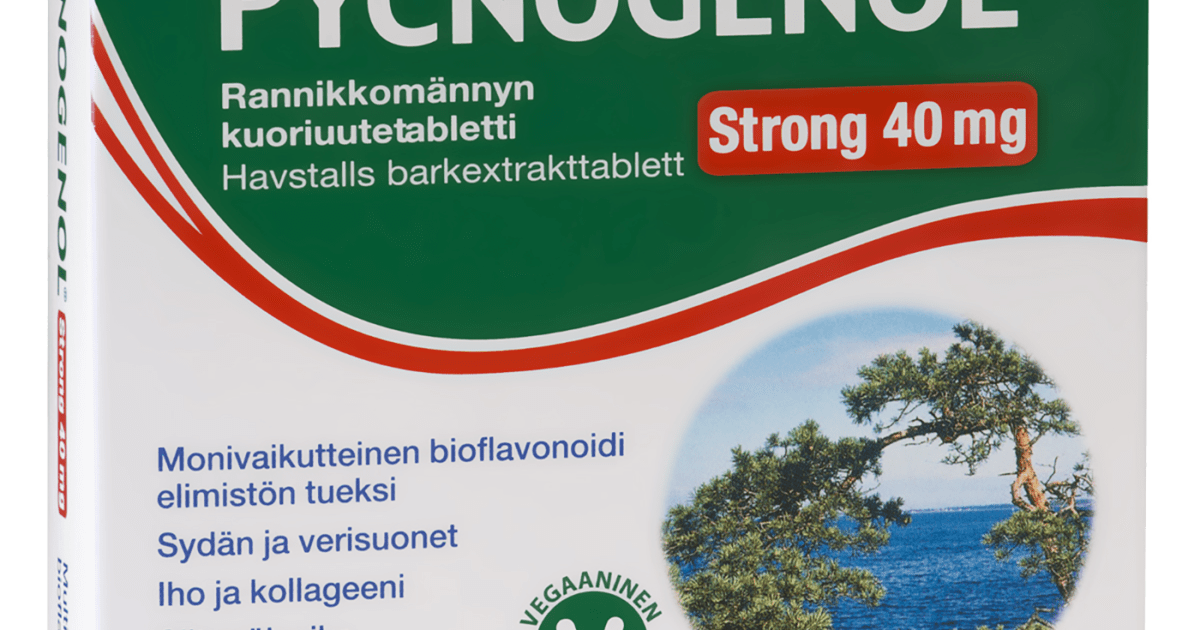 Pycnogenol® Strong 40 mg, 60 tabl. – Nordic Immunity Supplements