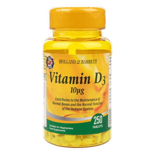 Vitamin D3 250 Tablets 10ug – Nordic Immunity Supplements