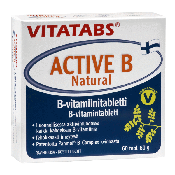 Vitatabs® Active B Natural, 60 tabl. – Nordic Immunity Supplements