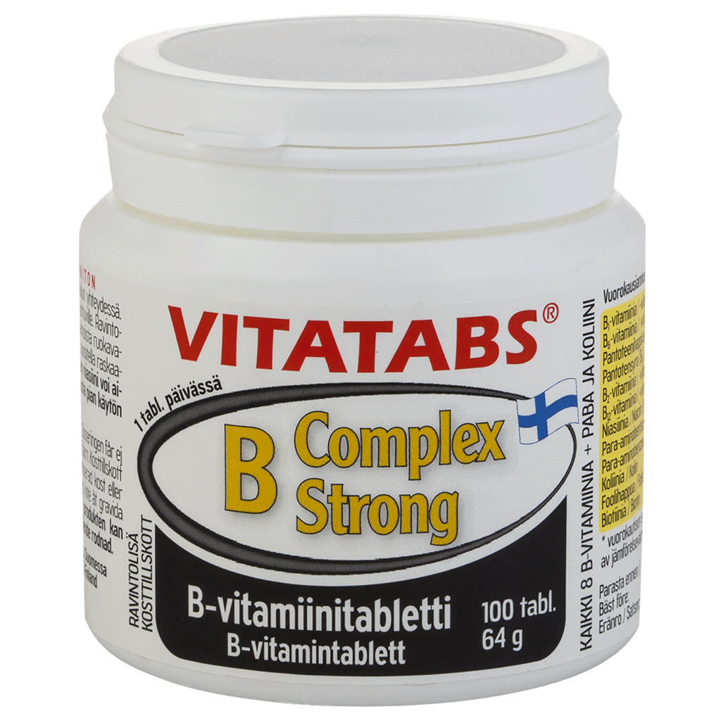 Vitatabs ®B-Complex Strong, 100 tabl. – Nordic Immunity Supplements