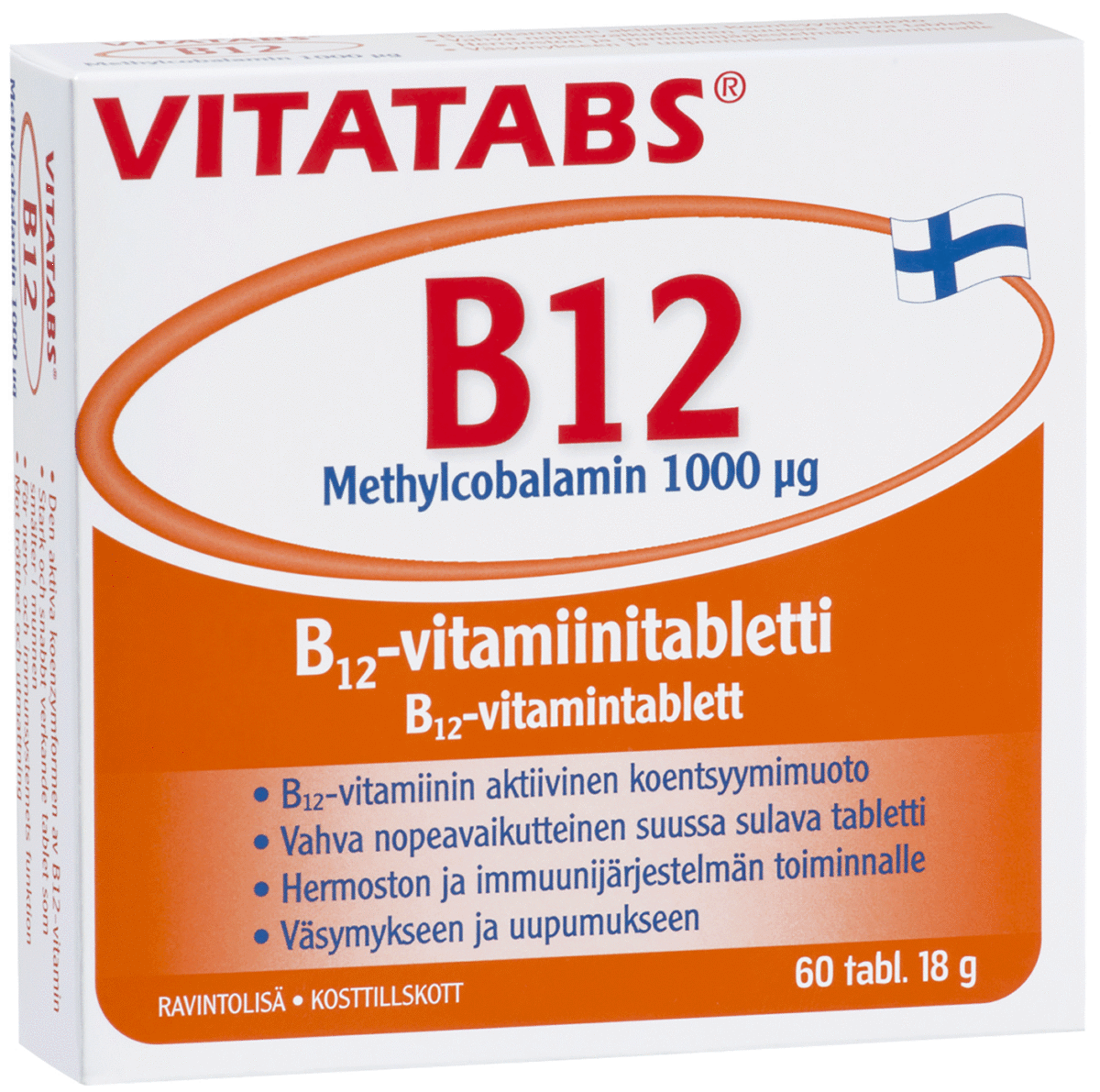 Vitatabs® B12, 60 tabl. | Nordic Immunity Supplements