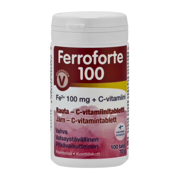 Ferroforte 100, 100 tabl. – Nordic Immunity Supplements