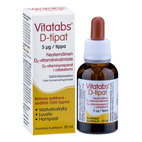 Vitatabs® Vitamin D drops, 30ml – Nordic Immunity Supplements