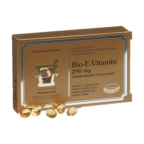Bio vitamin E 290mg, 60 caps. – Nordic Immunity Supplements