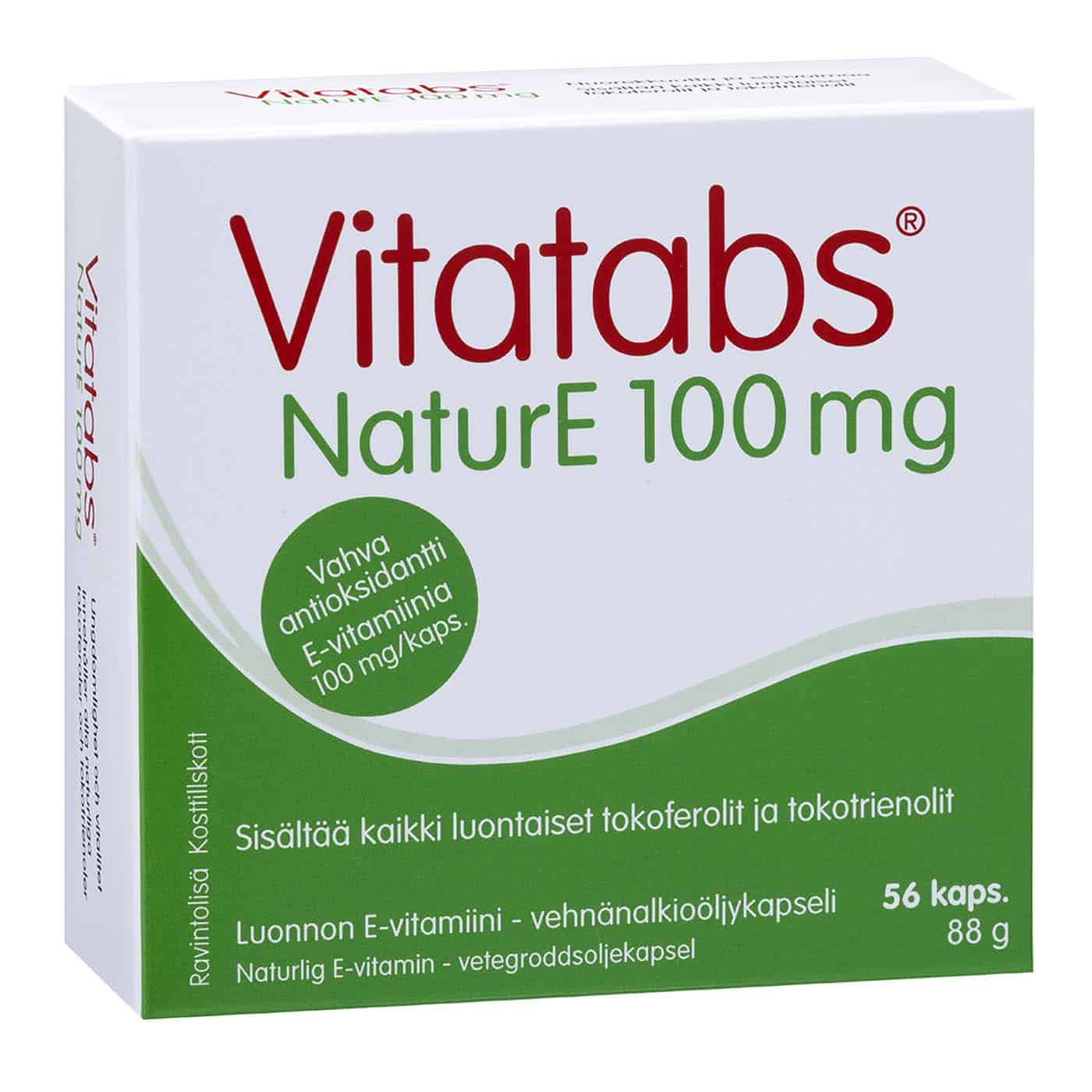 Vitatabs® NaturE 100 mg, 56 caps. – Nordic Immunity Supplements