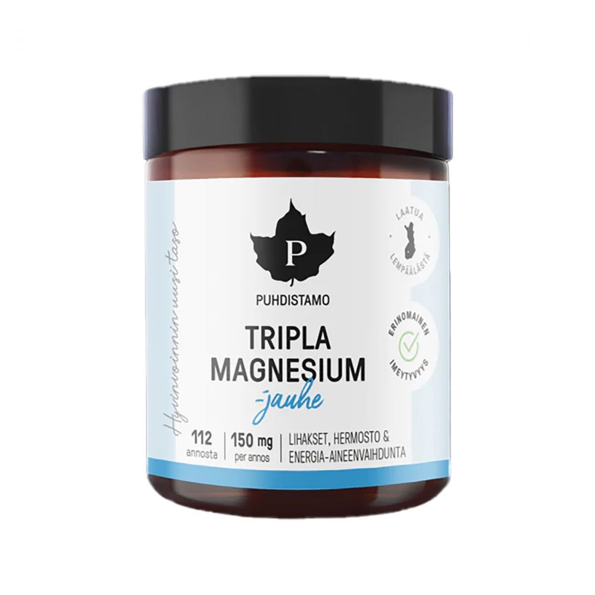 Triple magnesium powder, 90g – Nordic Immunity Supplements