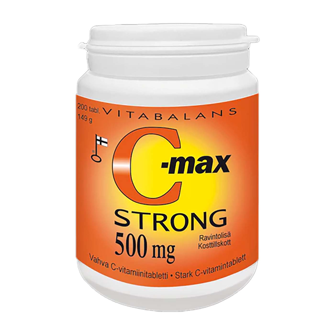 C-Max Strong, 200 tabl. – Nordic Immunity Supplements