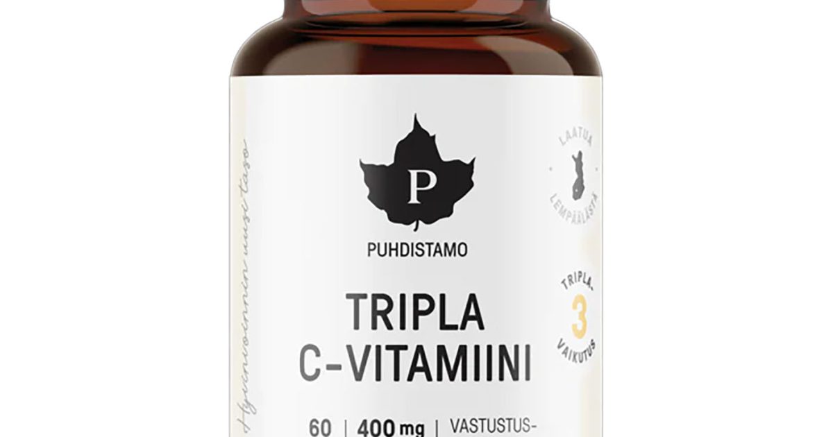 Triple vitamin C, 400mg, 60 caps. – Nordic Immunity Supplements