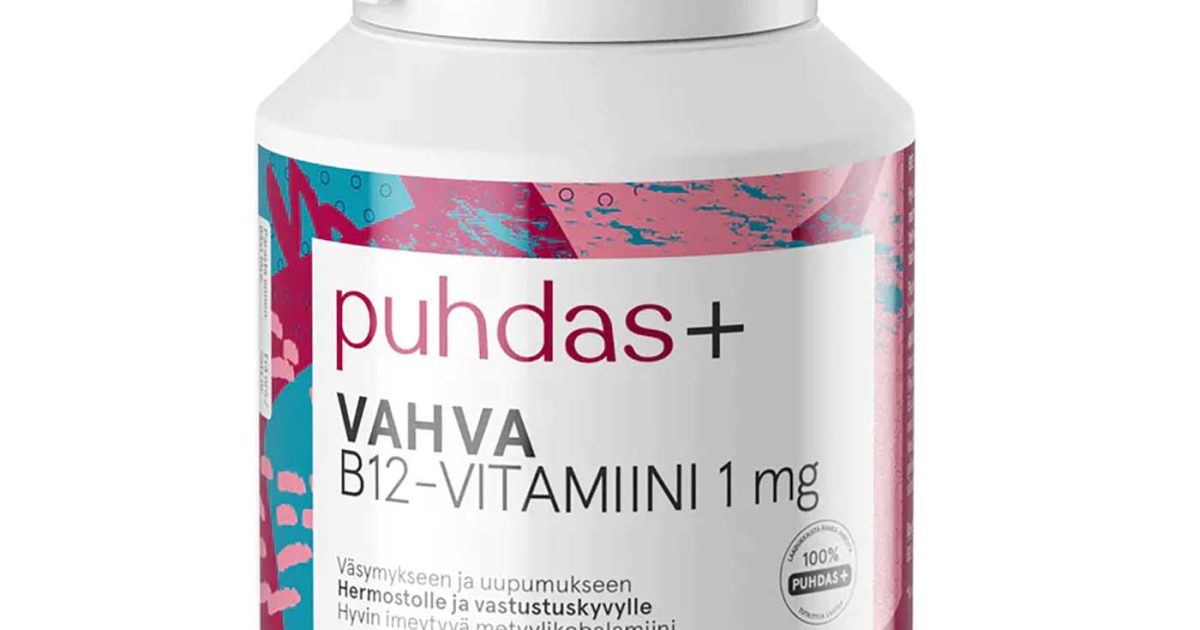 Strong vitamin B12 1mg, 60 caps. – Nordic Immunity Supplements