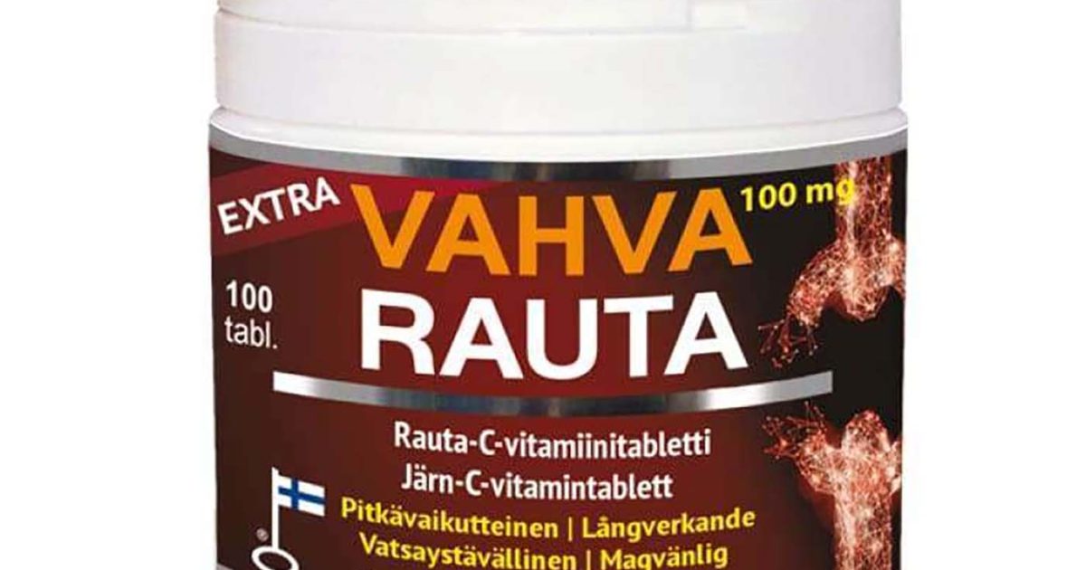 Strong Iron 100mg, 100 tabl. – Nordic Immunity Supplements