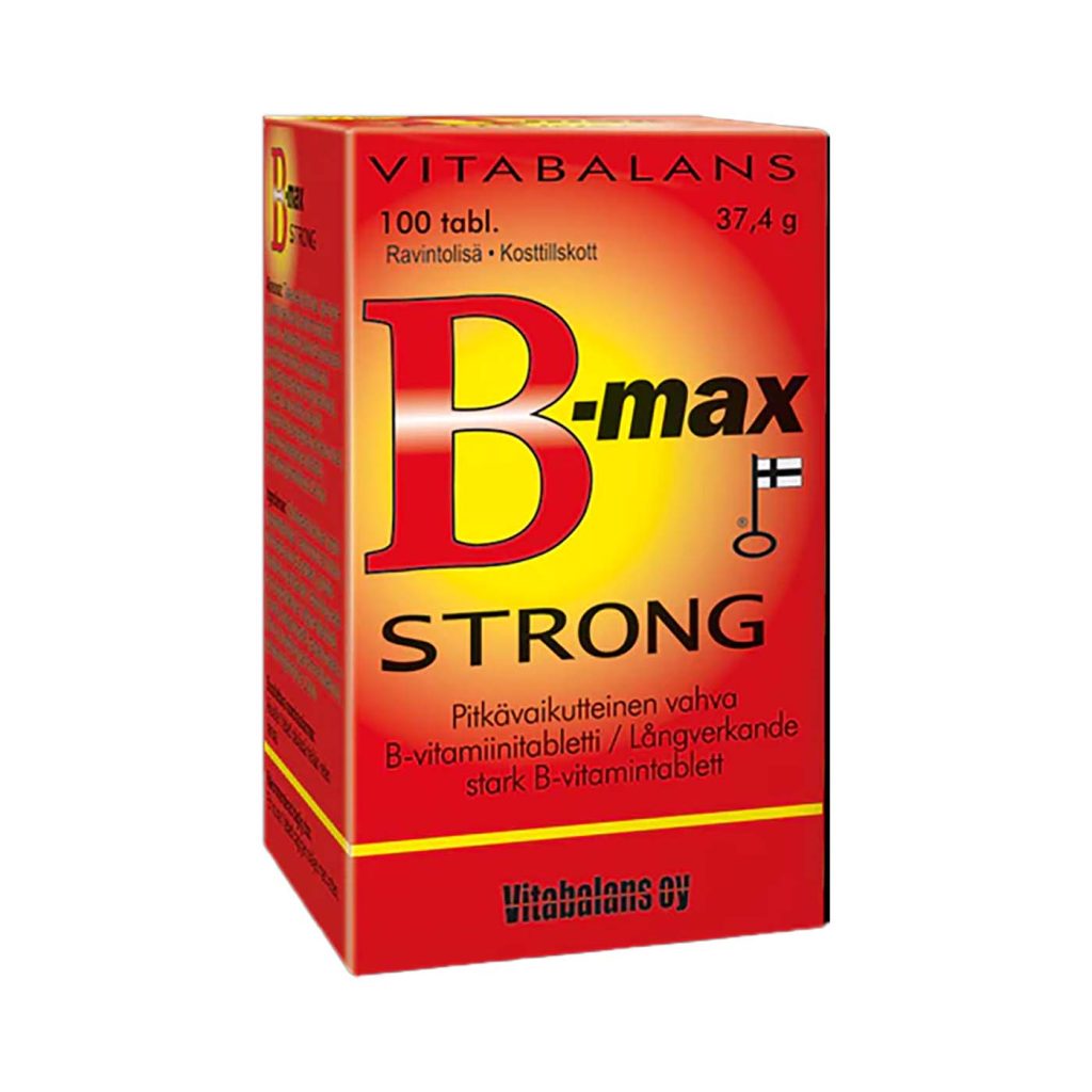 B-Max Strong vitamin complex, 100 tabl. – Nordic Immunity Supplements