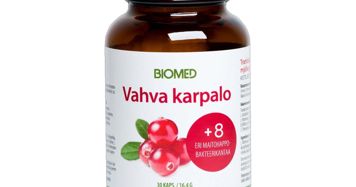 Strong cranberry + lactic acid bacteria, 30 caps. – Nordic Immunity ...