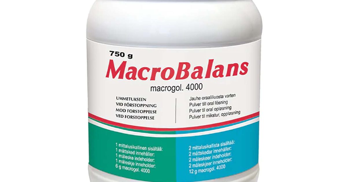 MacroBalance Macrogoli 4000, 750g – Nordic Immunity Supplements