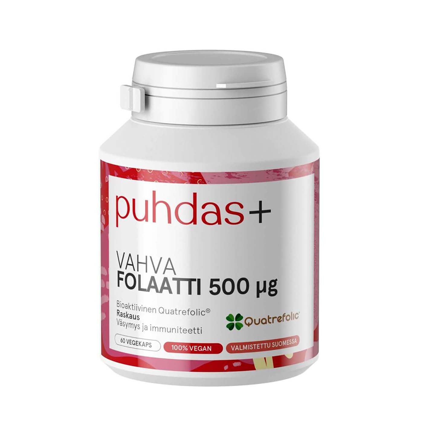Strong folate 500 µg, 60 vegecaps. – Nordic Immunity Supplements