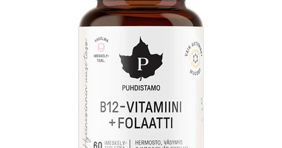 Vitamin B12 plus Folate, 60 lozenges – Nordic Immunity Supplements