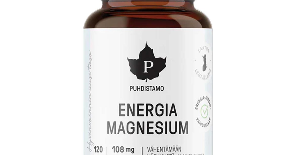 Energy Magnesium, 120 caps. – Nordic Immunity Supplements