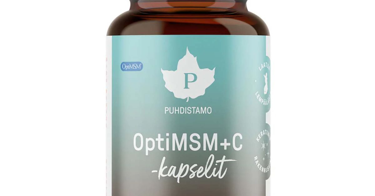 OptiMSM + vitamin C, 120 caps. – Nordic Immunity Supplements