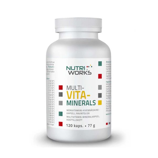 Multi-Vita minerals and vitamins complex, 120 caps. – Nordic Immunity ...
