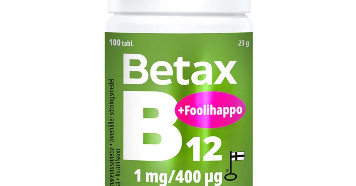 Betax B12 + Folic Acid, 100 lozenges – Nordic Immunity Supplements