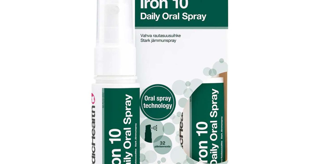 Iron 10 Daily Oral Spray, 25 ml – Nordic Immunity Supplements