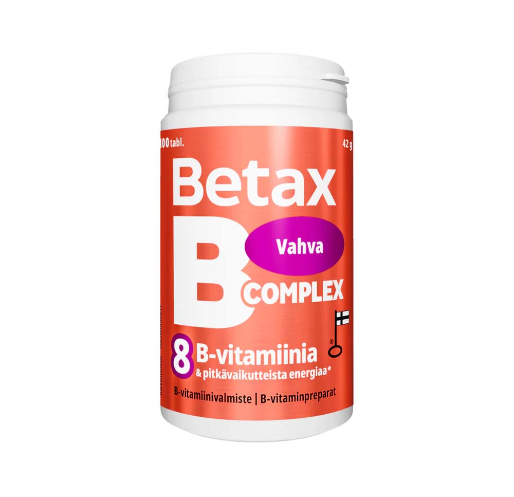 Betax Strong B-Complex, 100 tabl. – Nordic Immunity Supplements