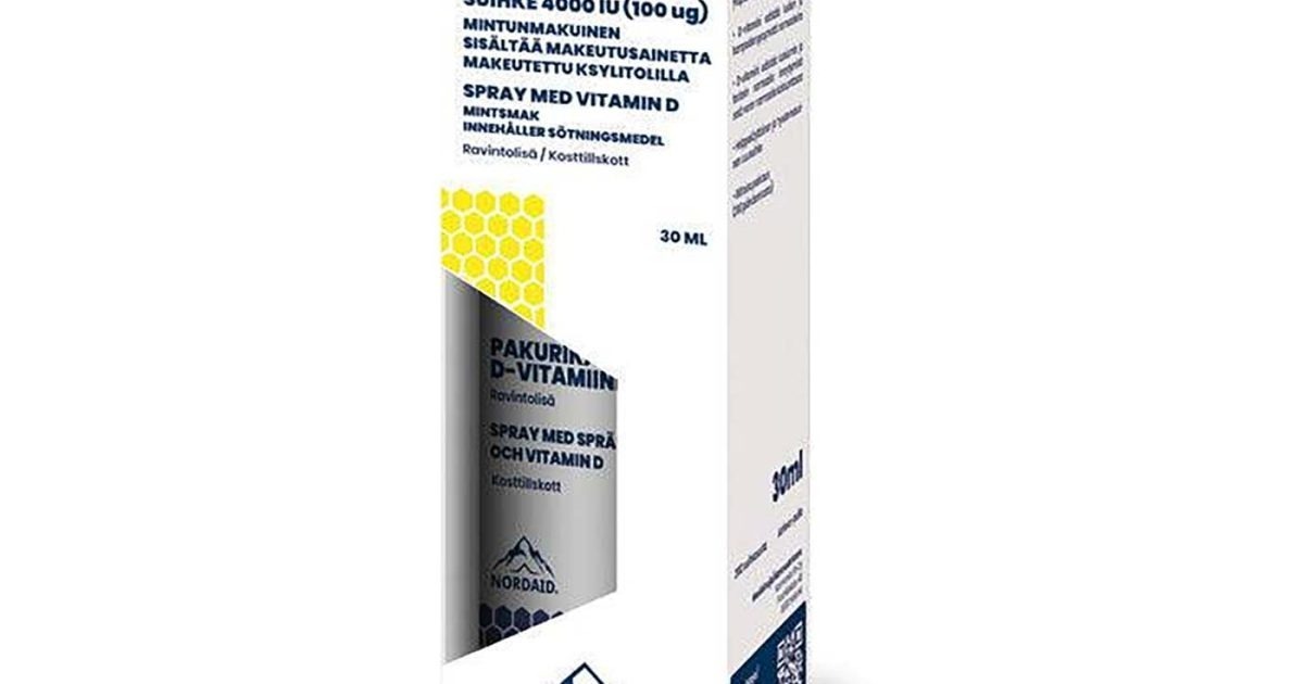 Vitamin D spray 100 µg, 30 ml. – Nordic Immunity Supplements
