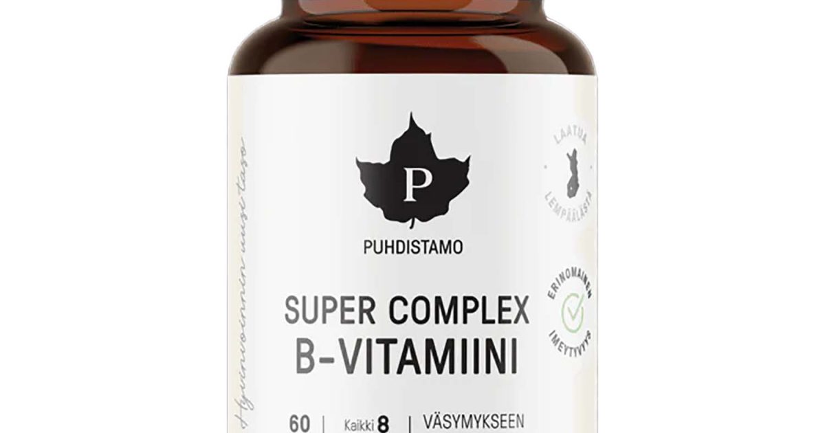 Super vitamin B complex, 60 caps. – Nordic Immunity Supplements