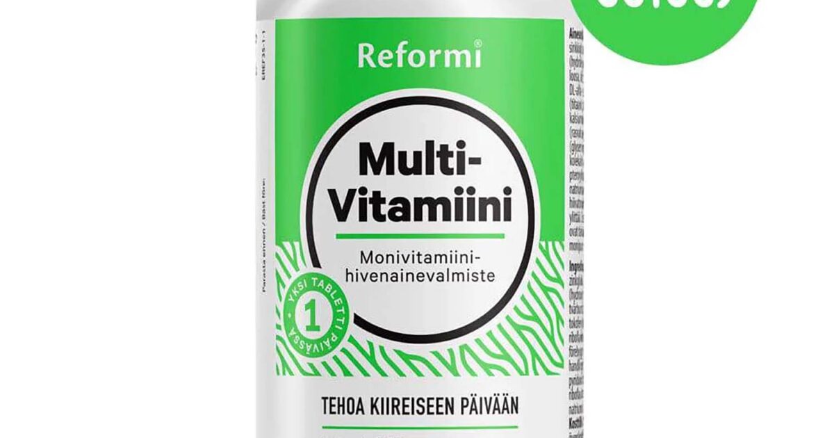 Multivitamin supplement 100 tablets – Nordic Immunity Supplements