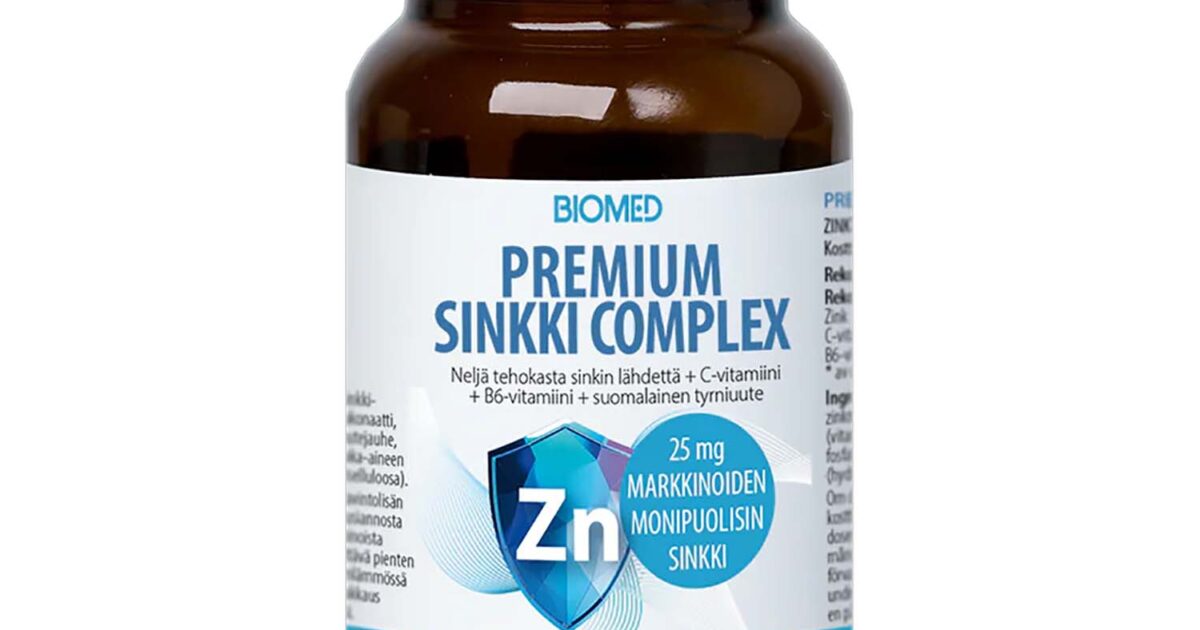 Premium Zinc complex 60 capsules – Nordic Immunity Supplements