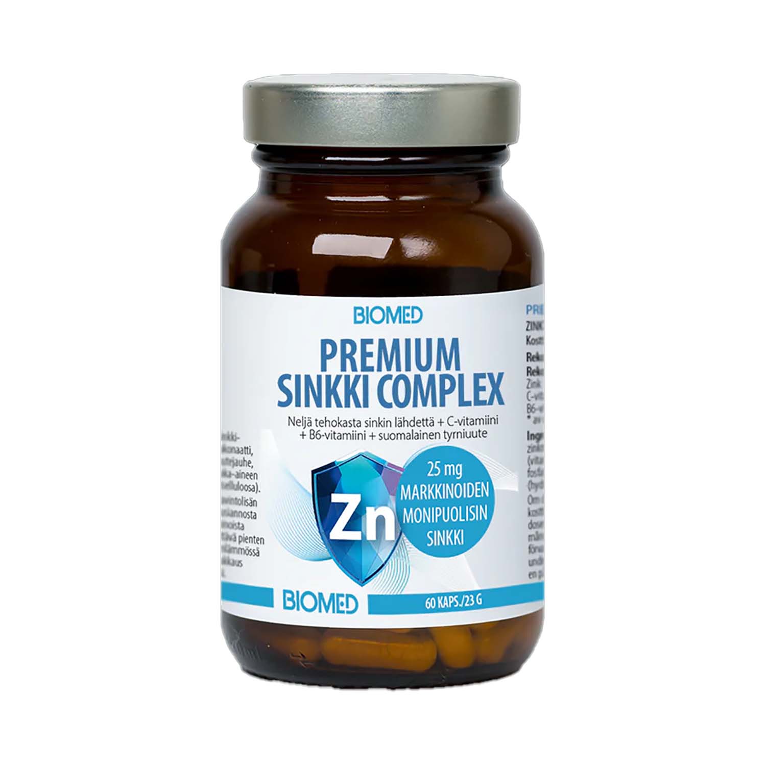 Premium Zinc complex 60 capsules – Nordic Immunity Supplements