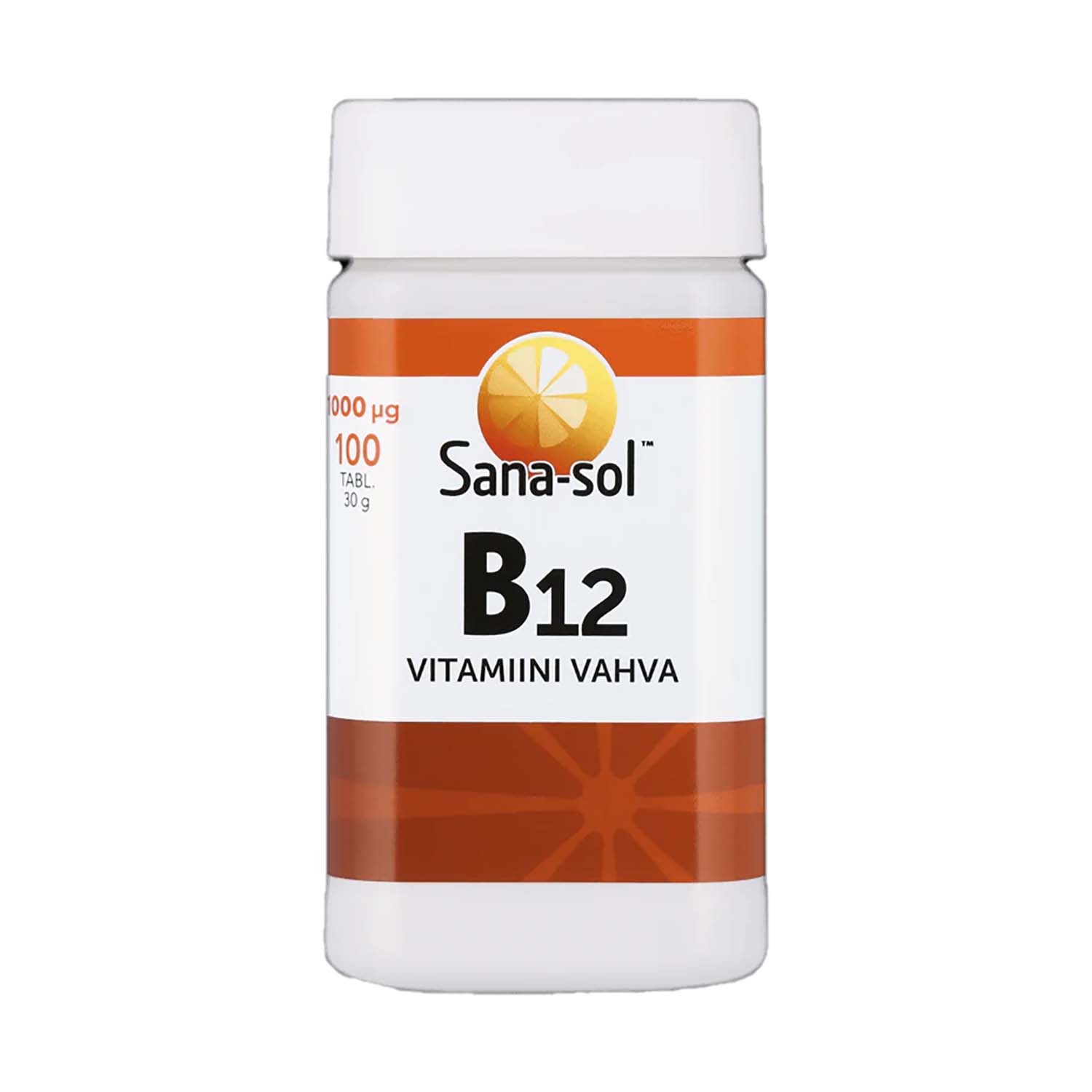 Sana-sol Strong Vitamin B12 1000 mcg 100 tablets – Nordic Immunity Supplements
