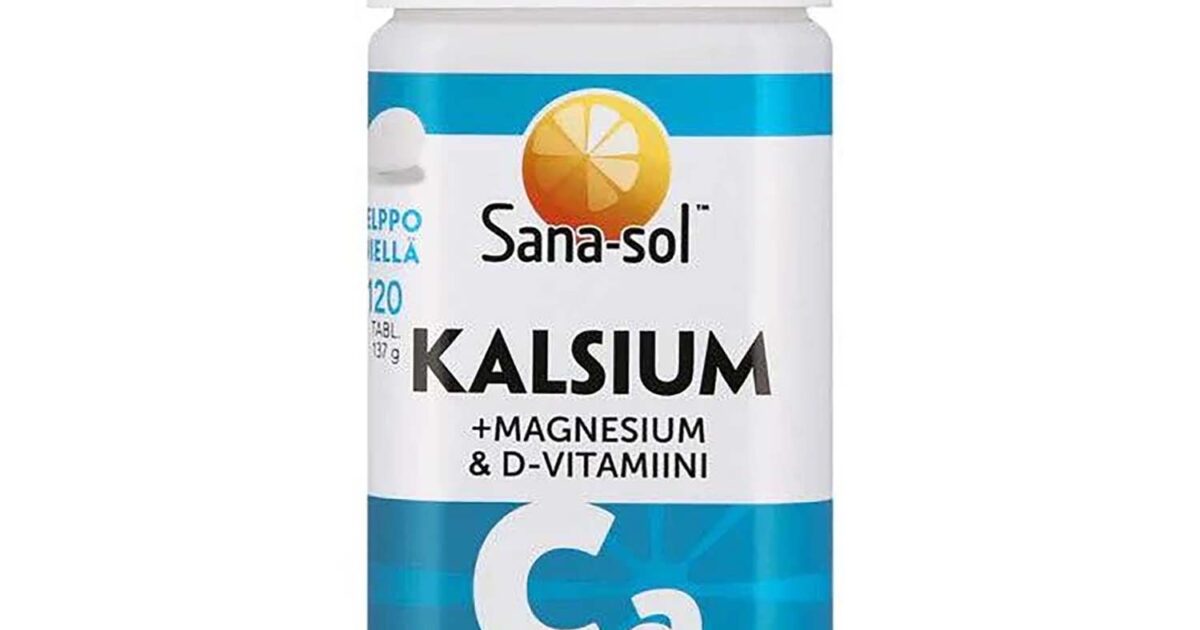Sana-sol Calcium + Magnesium & Vitamin D 120 tabl. – Nordic Immunity ...