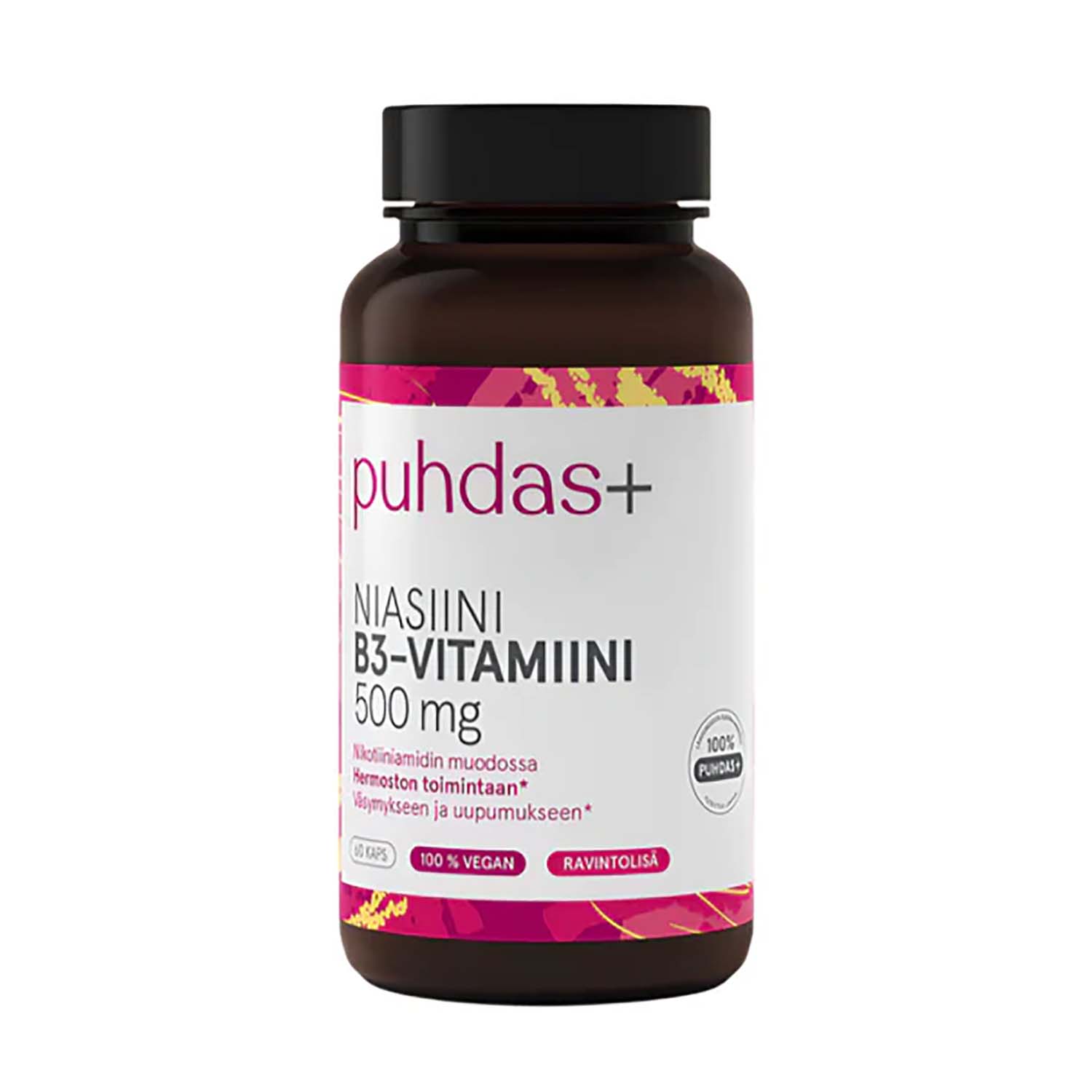 Vitamin B3 Niacin 500 mg 60 capsules – Nordic Immunity Supplements