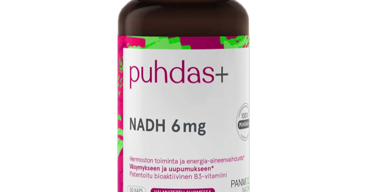 NADH 6 mg 50 capsules – Nordic Immunity Supplements