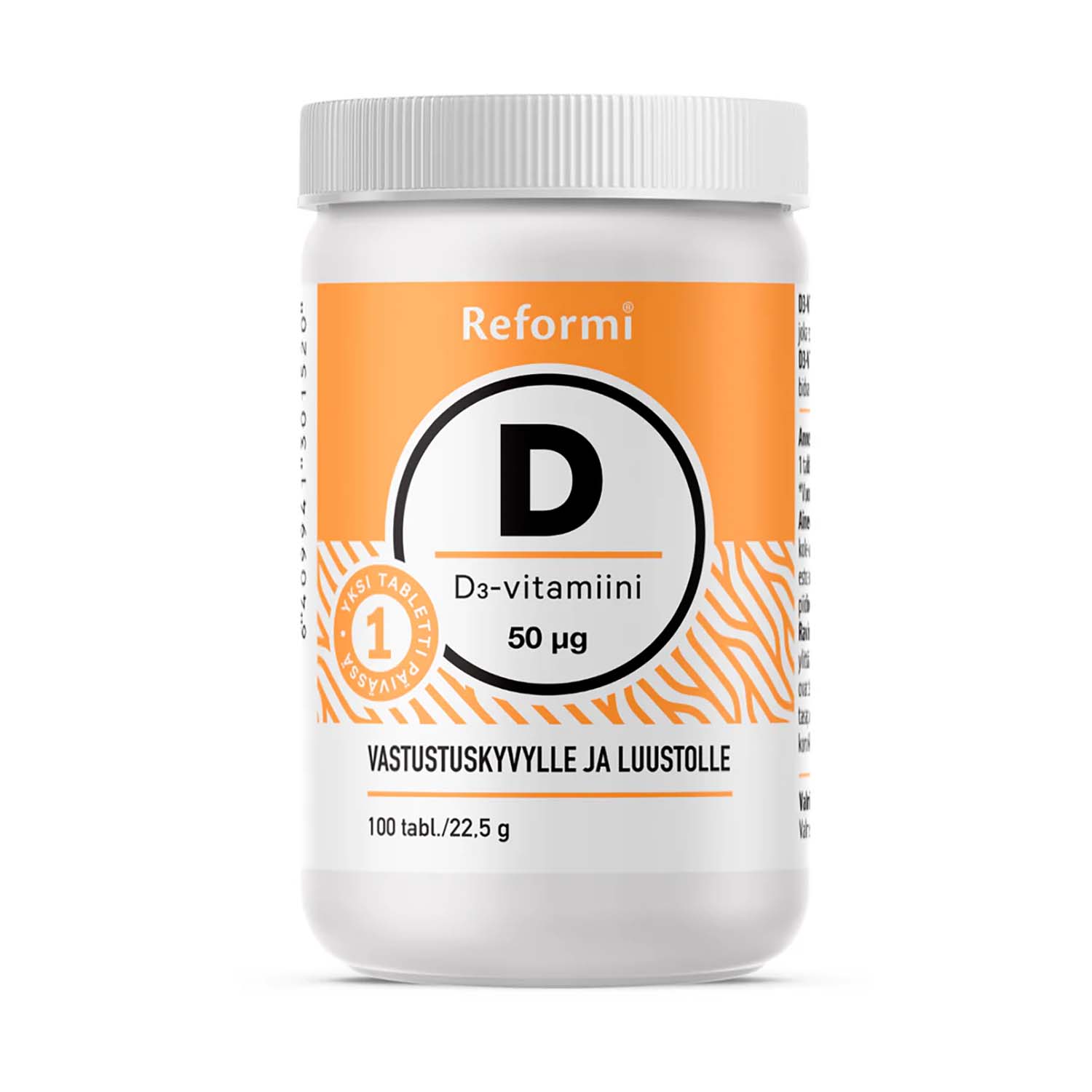 Strong vitamin D 50 mcg 100 tablets – Nordic Immunity Supplements